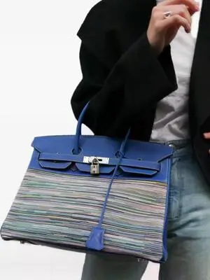 Hermès 2002 Birkin 35 Vibrato Tote Bag