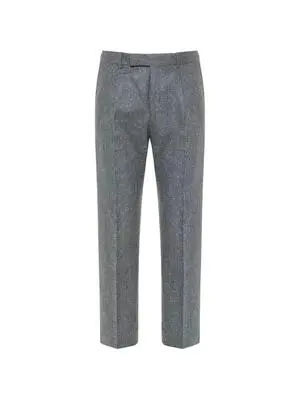 Zegna Pressed-crease Trousers - Grey