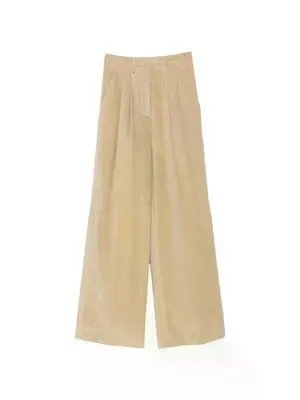 PT TORINO Pleated Corduroy Trousers - Neutrals
