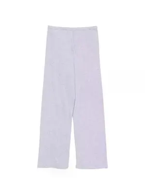 Sporty & Rich Ribbed-knit Straight Trousers