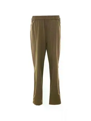 RUE DU BAC Drawstring-waistband Tapered Trousers - Brown