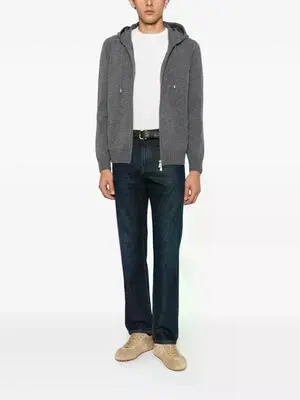 GRAN SASSO Zip-up Cardigan - Grey