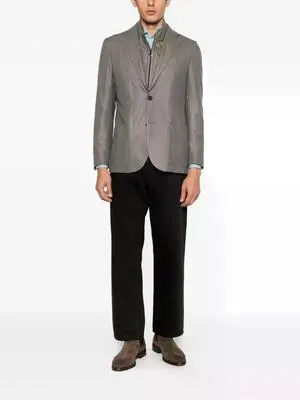 Corneliani Layered Button-fastening Jacket - Grey