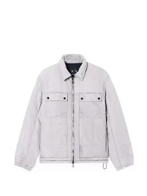 Armani Exchange Quilted-finish Jacket - Neutrals