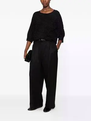 BETTY BARCLAY Metallic-stripe Sweater