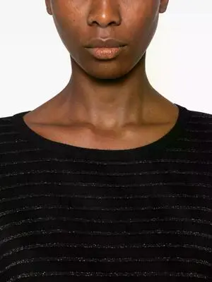 BETTY BARCLAY Metallic-stripe Sweater