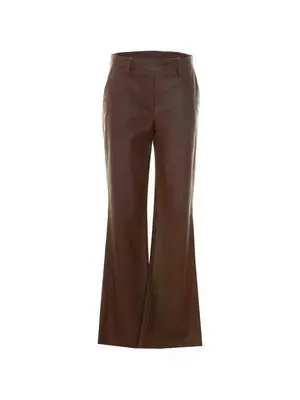 RUE DU BAC Flared-leg Trousers - Brown