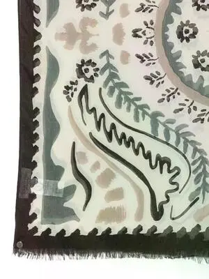 Marc O'polo Graphic-print Fringed Scarf - Neutrals