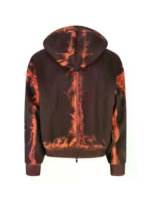 Adidas Zip-up Hoodie - Brown