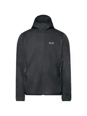 JACK WOLFSKIN Evertrek -hybrid Hooded Panelled Lightweight Jacket - Grey