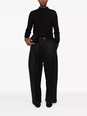 BETTY BARCLAY Rhinestone-embellished High-neck Sweater - Black