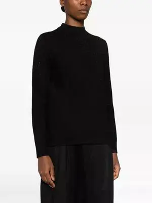 BETTY BARCLAY Rhinestone-embellished High-neck Sweater