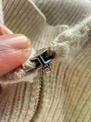 TOTEME Zip-neck Ribbed Sweater