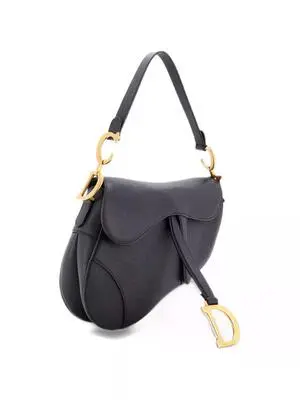 Dior Saddle Handbag With Strap Leather Medium Shoulder Bag