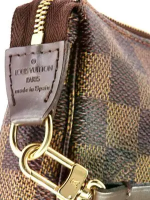 LOUIS VUITTON Pochette Accessoires Damier Clutch Bag - Brown