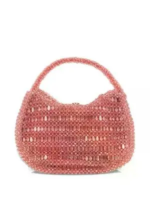 Etro Small Pony Bag With Embroidered-beads - Pink