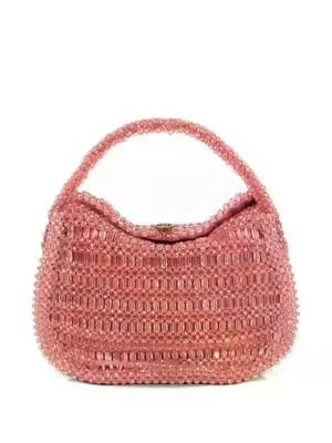 Etro Small Pony Bag With Embroidered-beads - Pink