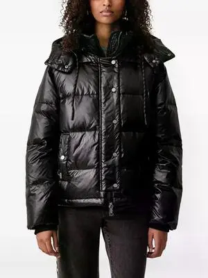 MOS MOSH Jilly Quilted Hooded Jacket - Black