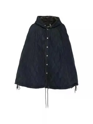 Taion Quilted Hooded Jacket - Blue