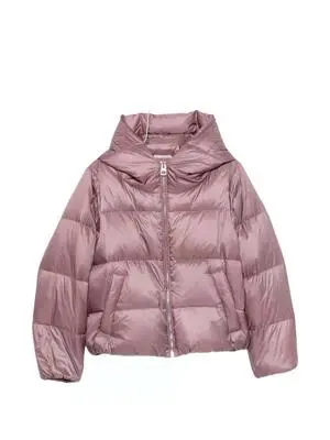 Marc O'polo Quilted Hooded Jacket - Pink