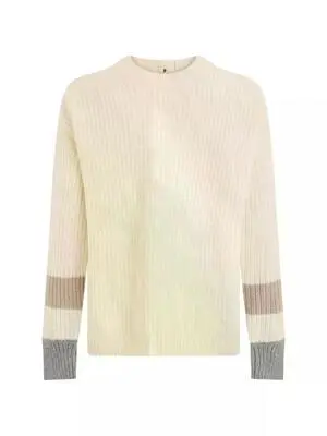 MOORER Alexis-tcl Ribbed Colour-block Cardigan