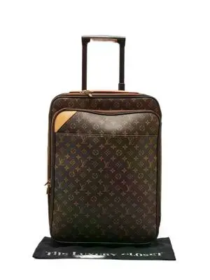 LOUIS VUITTON 2015 55 Pegase Monogram Canvas Suitcase - Brown