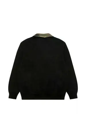 AAPE BY *A BATHING APE Moonface-print Half-zip Sweatshirt - Black