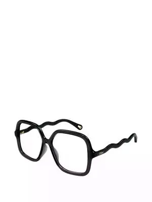 Chloé Wavy-arm Square-frame Glasses