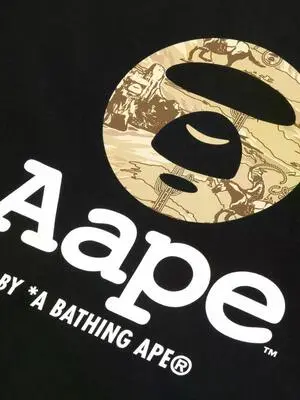 AAPE BY *A BATHING APE Moonface Logo-print T-shirt