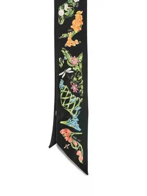 FERRAGAMO Floral-print Silk Scarf