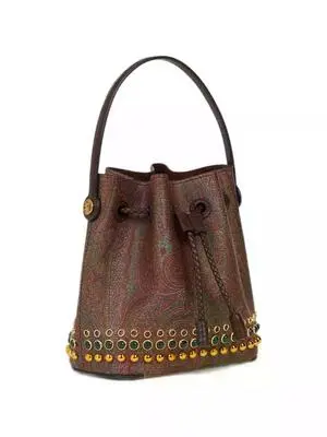 Etro Mini Arnica Bucket Bag With Studs