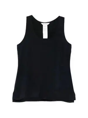 Max Mara Silk Crepe De Chine Top Ultramarine - Blue