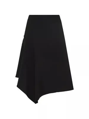 Theory Draped Midi Skirt - Black