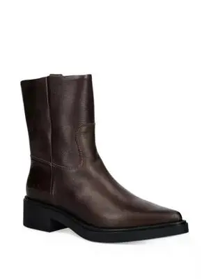 SUMMERY COPENHAGEN Cph302 Grainy Leather Bootss - Brown