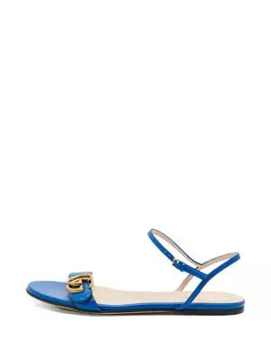 Gucci Gg Marmont Ankle Strap Sandals