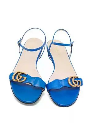Gucci Gg Marmont Ankle Strap Sandals