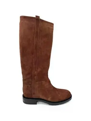 EN AVANT Jamie Suede-finish Knee-high Boots - Brown