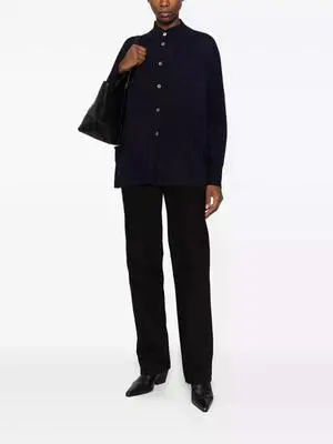 Laboratorio Capri High-neck Button-up Cardigan - Blue