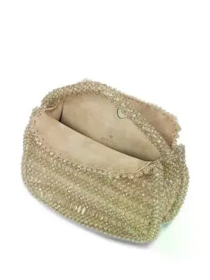 Etro Small Pony Bag With Embroidered Beads - Neutrals