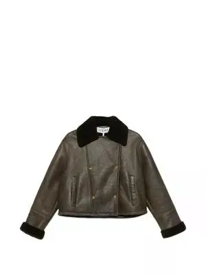 Loewe Jacket In Shearling - Green