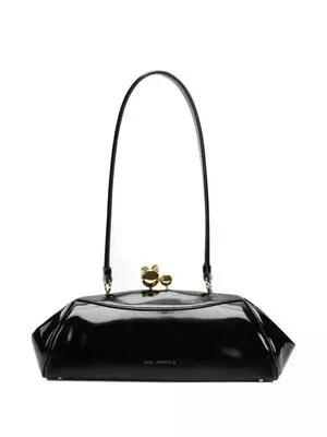 Karl Lagerfeld K/bisous Elongated Shoulder Bag - Black