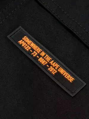 AAPE BY *A BATHING APE X Alpha Industries Logo-patch Straight-leg Trousers