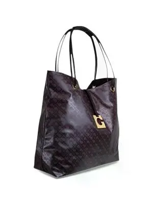 GHERARDINI Monogram-print Logo-plaque Shoulder Bag