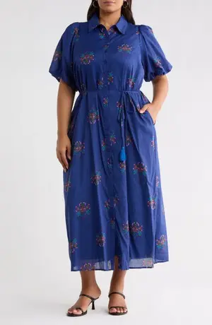 SUGARLIPS Arelia Button Down Midi Dress