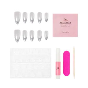 3H NAILS Screenshort Almond Press-on Nails