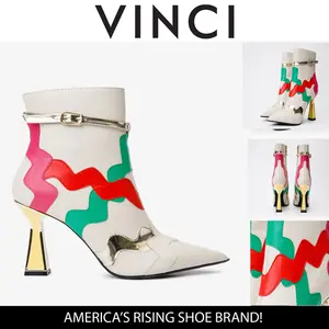VINCI LEATHER SHOES The Tario Leather Ankle Boot
