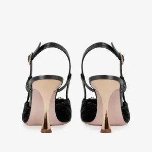 VINCI LEATHER SHOES The Luna Leather Slingback Sandal
