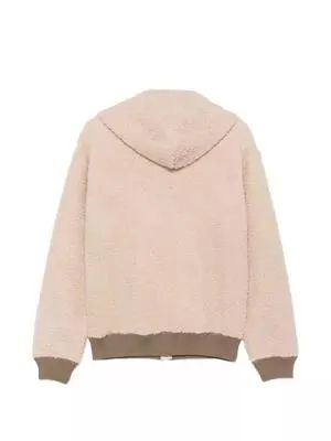Moschino Fleece-texture Logo-patch Hoodie
