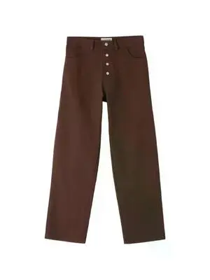 Carrera Eyewear Wide-leg Straight-hem Trousers - Brown