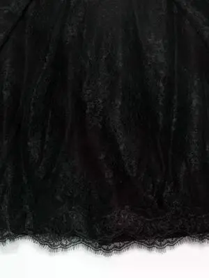 Blumarine Lace-overlay Gathered Mini Skirt